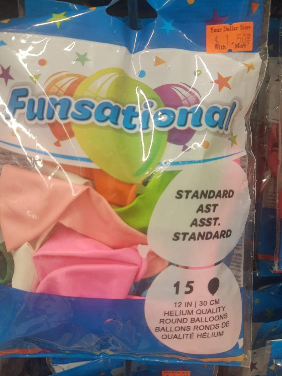 Package of 15 Balloons – Your Dollar Store With More - Meadowvale Town ...